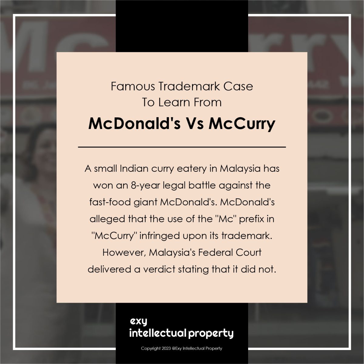 Famous Trademark Case : How McCurry Managed to Beat the Global Chain ...