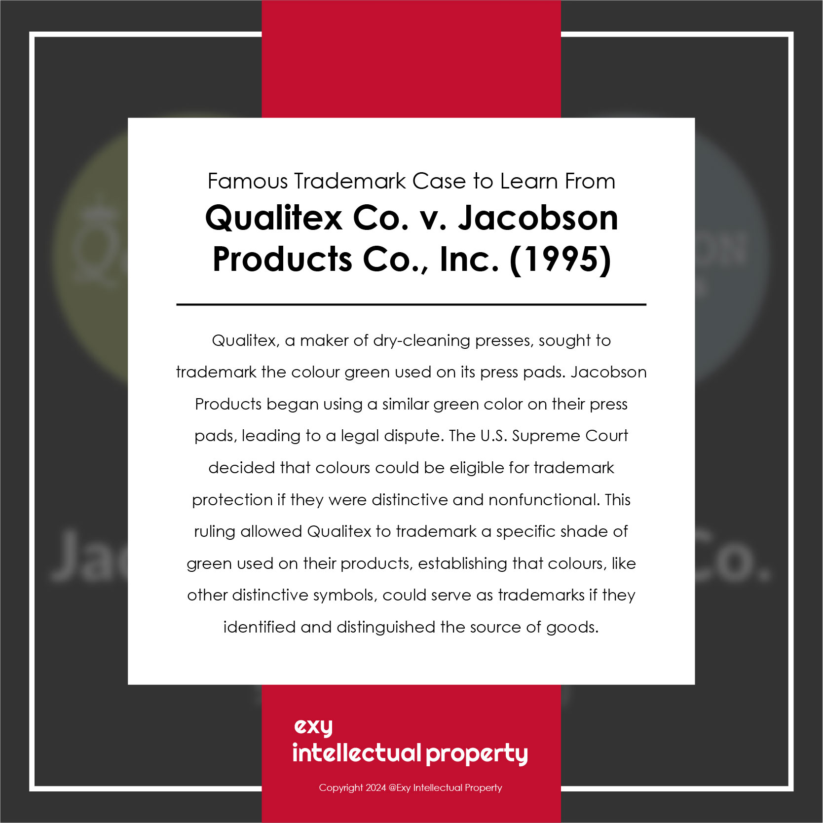 Famous Trademark Case To Learn From | Qualitex Co. v. Jacobson Products ...