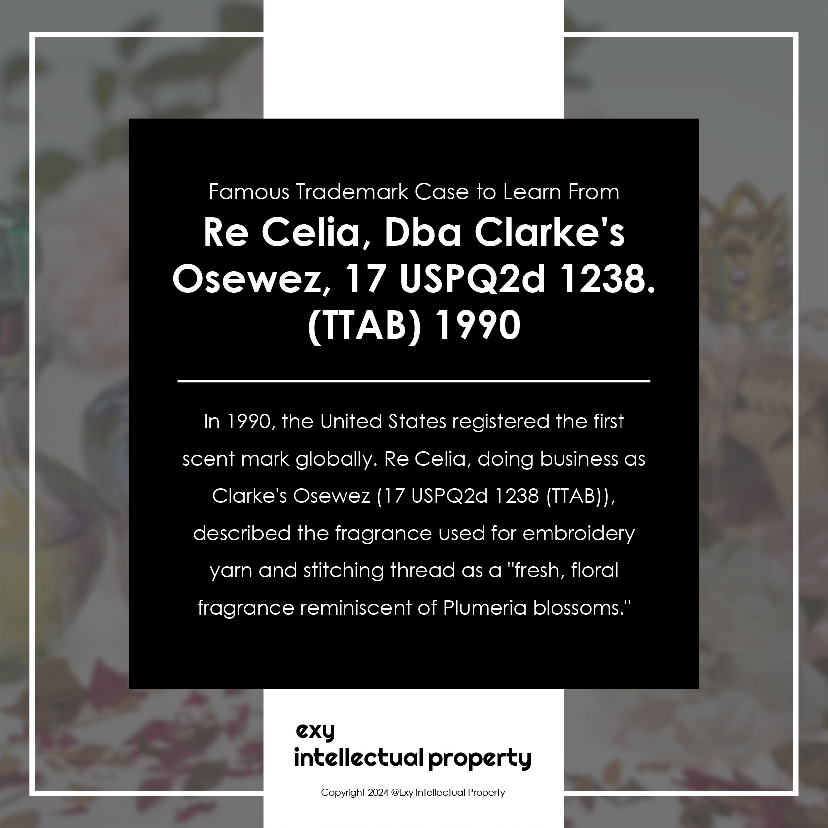 Famous Trademark Case to Learn From | re Celia, dba Clarke's Osewez, 17 ...