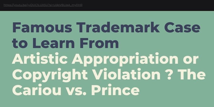Famous Trademark Case to Learn From | Artistic Appropriation or ...